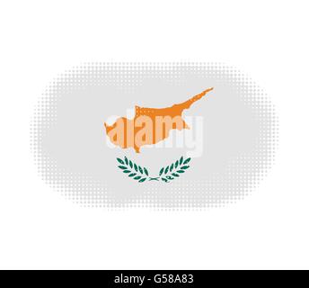 Cyprus flag, vector illustration on a white background Stock Vector ...