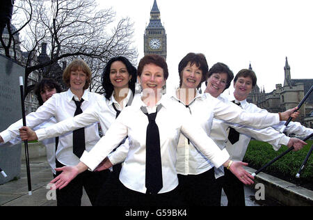 Female Labour MP Dancing Troupe Stock Photo - Alamy
