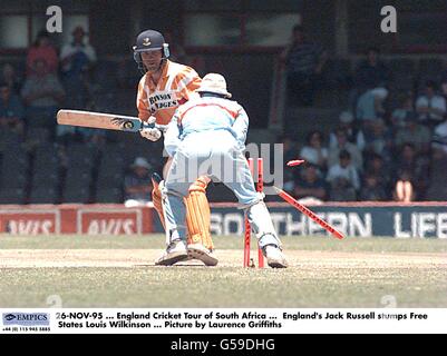 26-NOV-95, England Cricket Tour of South Africa, England's Dominic Cork ...