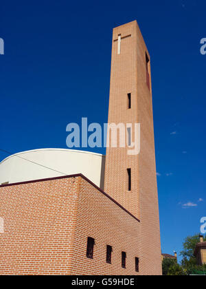 modern red brick apartment building Montmartre Paris France Stock Photo ...