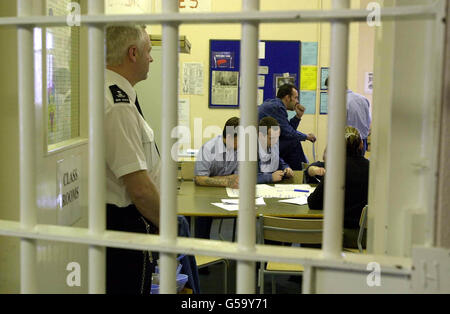 Winson Green Prison Chief prison officer Miss Croom examines a Stock ...