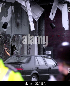 BBC bomb blast scene Stock Photo - Alamy