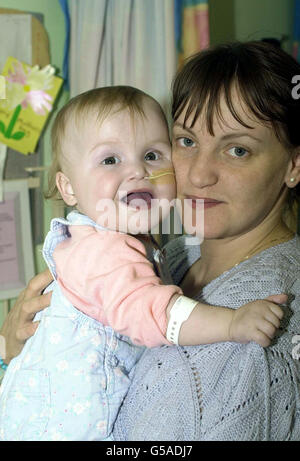 Thirteen-month-old Libby Dale and her mum, Amanda, from Stoke-on-Trent ...