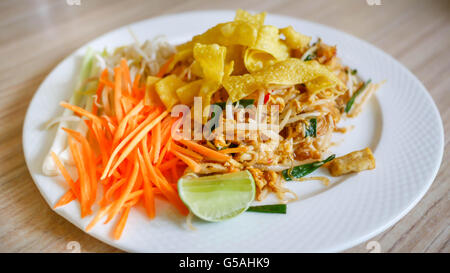 Thai food name is Pad thai Stock Photo - Alamy