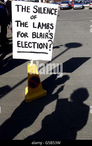 Protesters outside the Auctioneers in Carlisle where Chief vet Jim ...