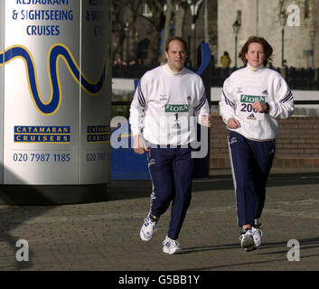 Sir Steven Redgrave, five times Olympic rowing gold medalist, with wife ...