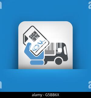Delivery document sign icon Stock Vector Image & Art - Alamy
