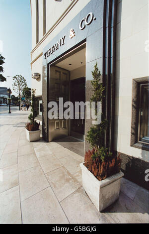 Tiffany & Co store on Rodeo Drive, Beverly Hills, Los Angeles ...