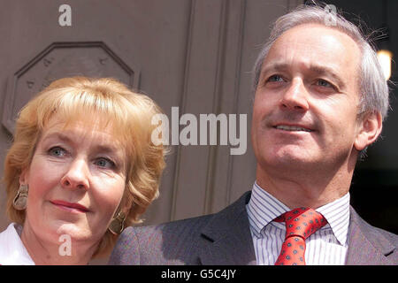 Mr Neil Hamilton, Conservative MP for Tatton, with his wife Christine ...