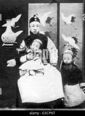 Xuantong Emperor, 3-year old Puyi, in 1909. In Feb. 1912, during the ...