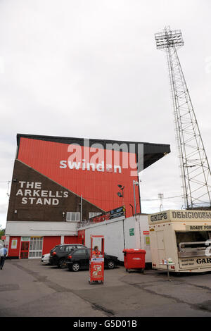 General view of The Arkell's Stand at the County Ground Stock Photo - Alamy