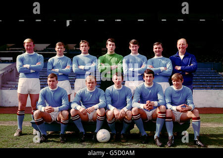 Manchester City team group: (back row, l-r) Nicky Reid, Tommy Booth ...