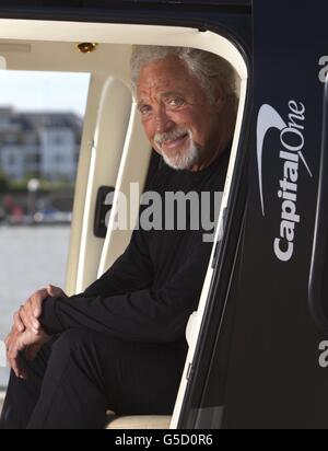 Sir Tom Jones jets off to V Festival at Weston Park Staffordshire in ...