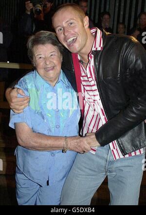 Big Brother contestant Josh Rafter with TV presenter Claudia Winkleman ...