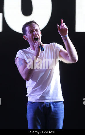 Jay James Picton performing at the BT London Live event in Trafalgar ...