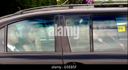 Tia Sharp funeral Stock Photo - Alamy
