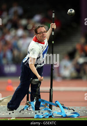 Great Britain's Gemma Prescott in action in the Women's Club Throw F32 ...