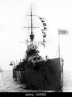 HMS Lion of the Royal Navy in Great War Deeds, WW1 Stock Photo - Alamy