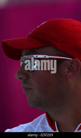 Great Britain's Alex Jewitt during the Men's doubles round of 16 at ...