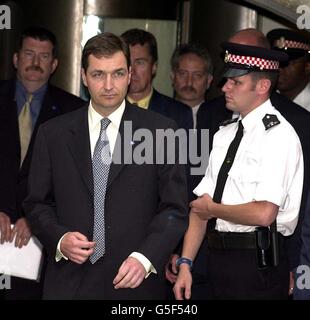 Alan Farthing, fiance of Jill Dando outside the Old Bailey in London ...