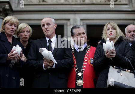 Uncle Michael McKeon (3rd left) with family members (names not known ...