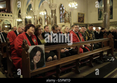 Mourners attending a Memorial Mass for murdered Irish woman Jill ...