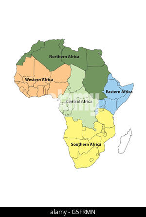 Map of North-West, South Africa Stock Photo - Alamy