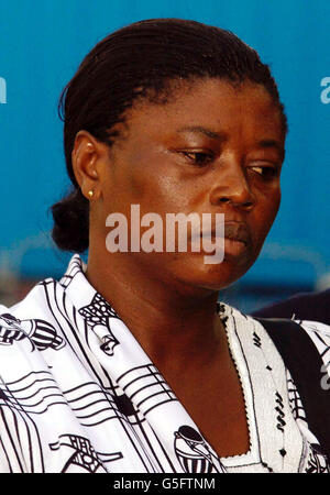 Berthe Climbie, the mother of eight-year-old Victoria Climbie who was ...