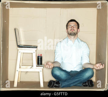 meditation before work Stock Photo - Alamy