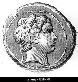 Antiochus III "the Great", 241 - 187 BC, King of the Seleucid Empire ...