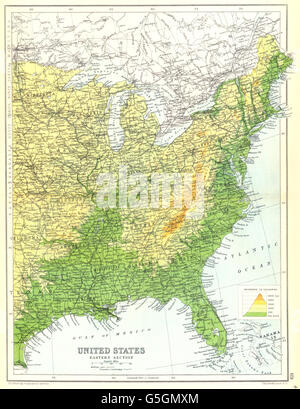 United States of America, Eastern Section. USA. STANFORD c1925 old ...