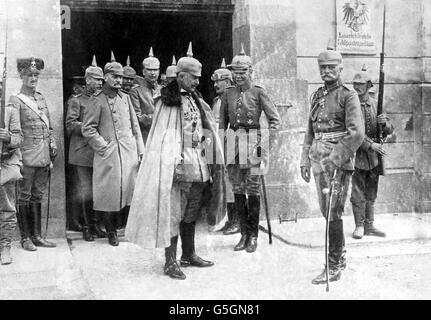 World War One - German Leaders - Western Front Stock Photo - Alamy