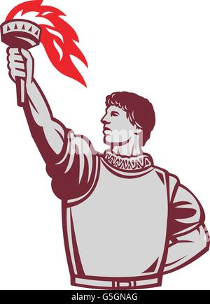 Illustration of a spanish conquistador wearing chest armor shield ...