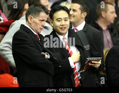 Liverpool's Director of Communications Jen Chang (right) with Andrew ...