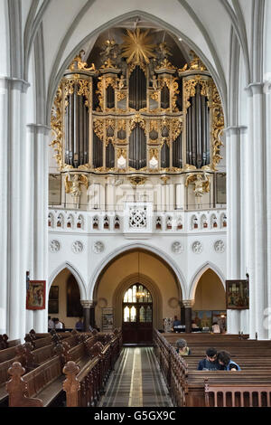 Berlin, Germany. Interior of the Marienkirche, the oldest church in the ...