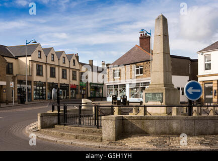 Seahouses town centre, Northumberland, England Stock Photo - Alamy