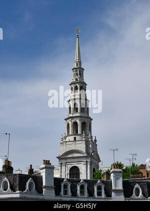 The steeple of St Bride's Church, Fleet Street, London. A masterpiece ...