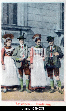 fashion, traditional costume, Swabia, traditional costumes from ...