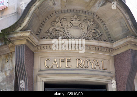 Cafe Royal Bar Sign; Edinburgh; Scotland; Europe Stock Photo - Alamy