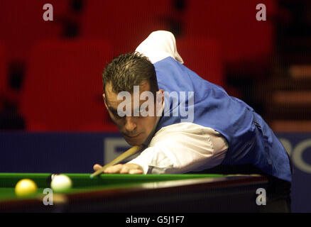 LG Cup Snooker. Mark Davis, during the Snooker LG Cup at Preston Stock ...