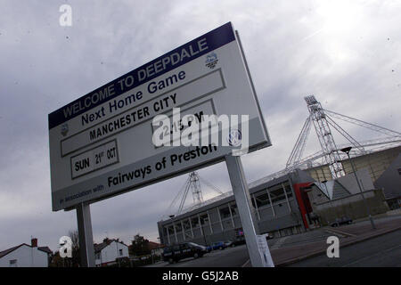 A general view of Deepdale, the home of Preston North End Stock Photo ...