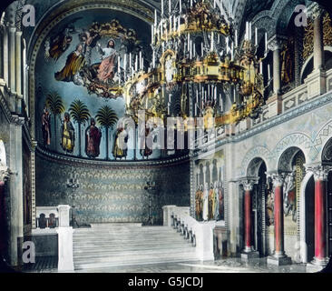 The throne room in Neuschwanstein Castle, Germany, is an iconic space ...