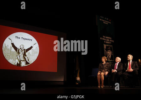 1913 Dublin Lockout Tapestry unveiled Stock Photo - Alamy