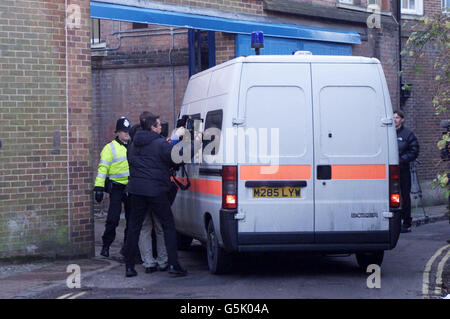 Roy Whiting arrives in a prison vehicle at Lewes Crown Court in East ...