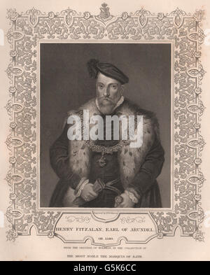 Henry FitzAlan, 19th Earl of Arundel, 1512-1580, an English nobleman ...
