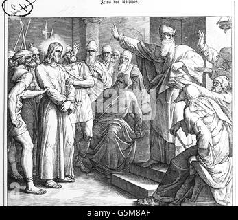 Szene aus dem Neuen Testament. Scene from the New Testament of the Holy ...