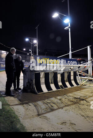 William Hill branded starting traps at Wimbledon Greyhound Stadium ...
