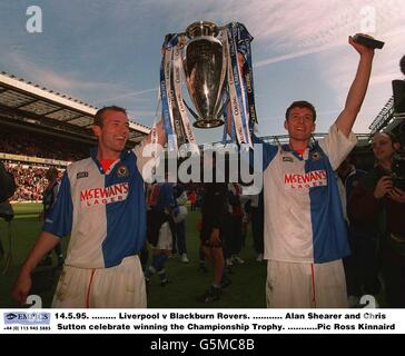 * ALAN SHEARER & CHRIS SUTTON, BLACKBURN ROVERS, CELEBRATES GOAL v ...