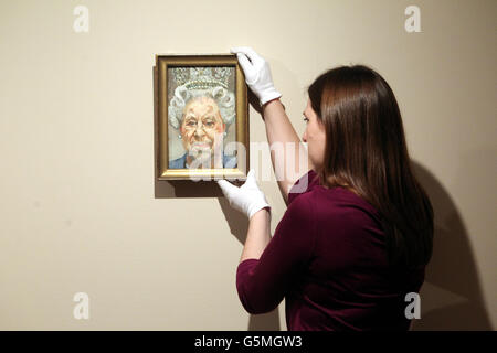 The Queen: Portraits of a Monach exhibition Stock Photo - Alamy