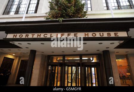 The Daily Mail newspaper head office at Northcliffe House in Kensington ...